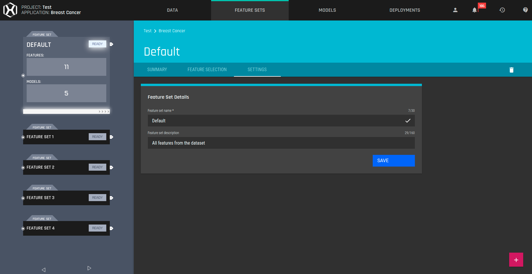 Feature Set - AI & Analytics Engine Documentation