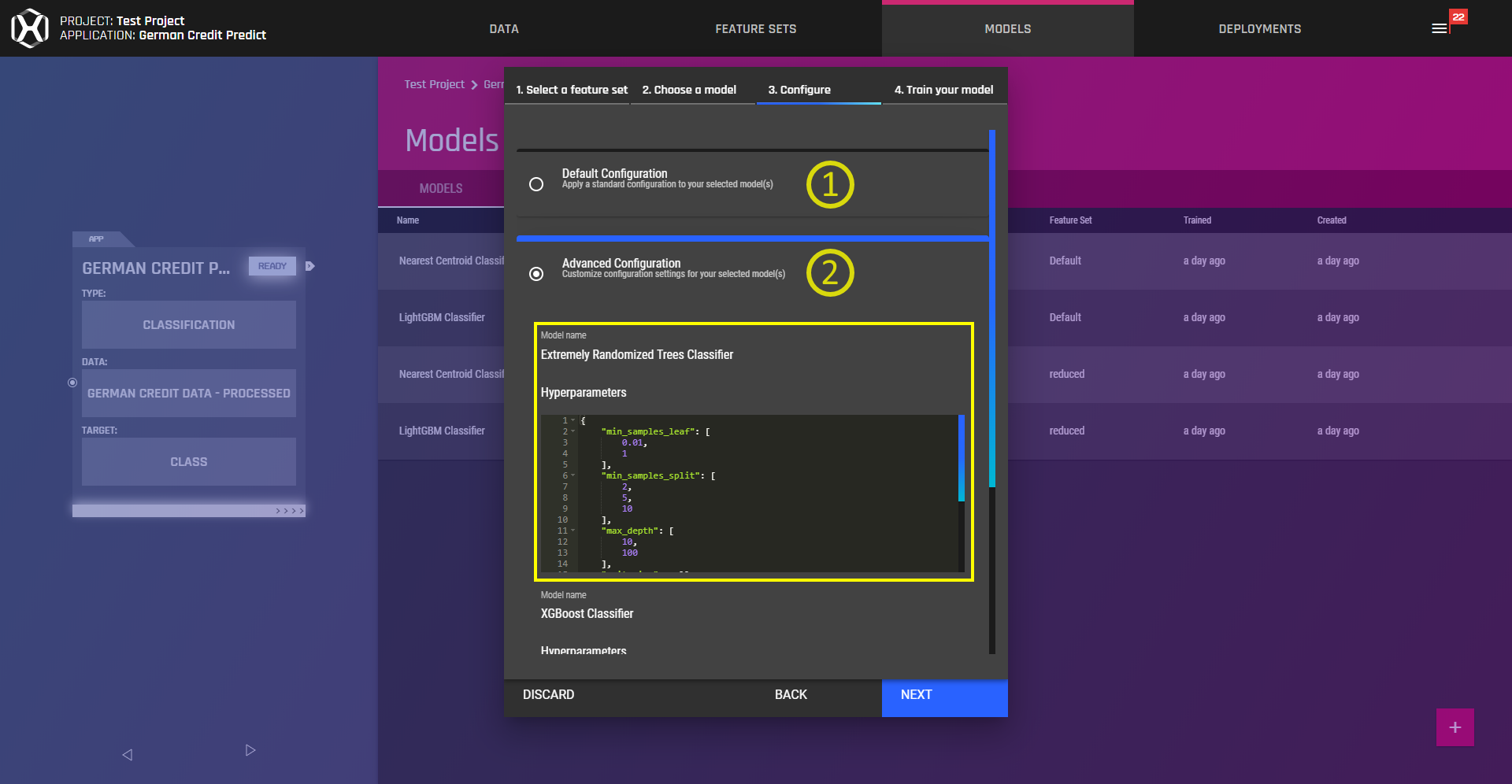 Training models - AI & Analytics Engine Documentation